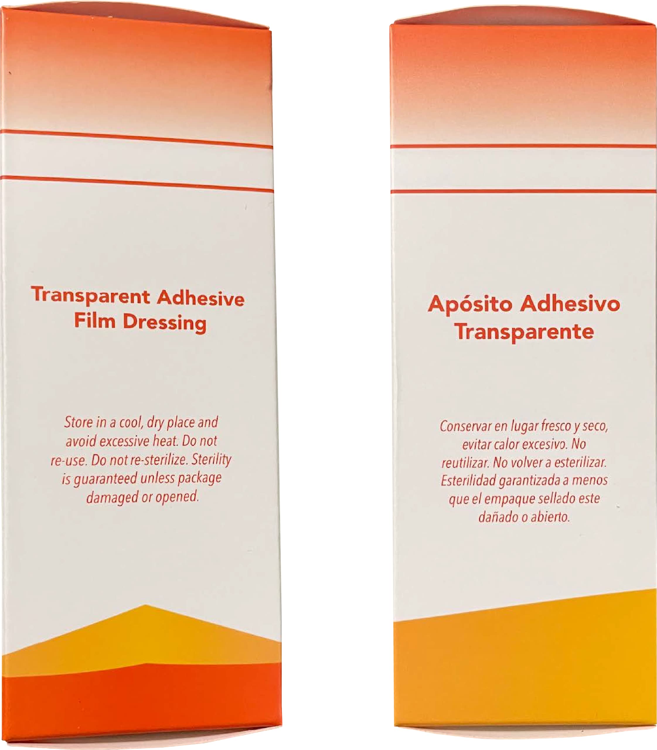 Transparent Adhesive Film Dressing 2" 3/8" X 4" 3/4" (6 cm X 7 cm) 50 Per Box (Waterproof) Upgraded Design; by Areza Medical