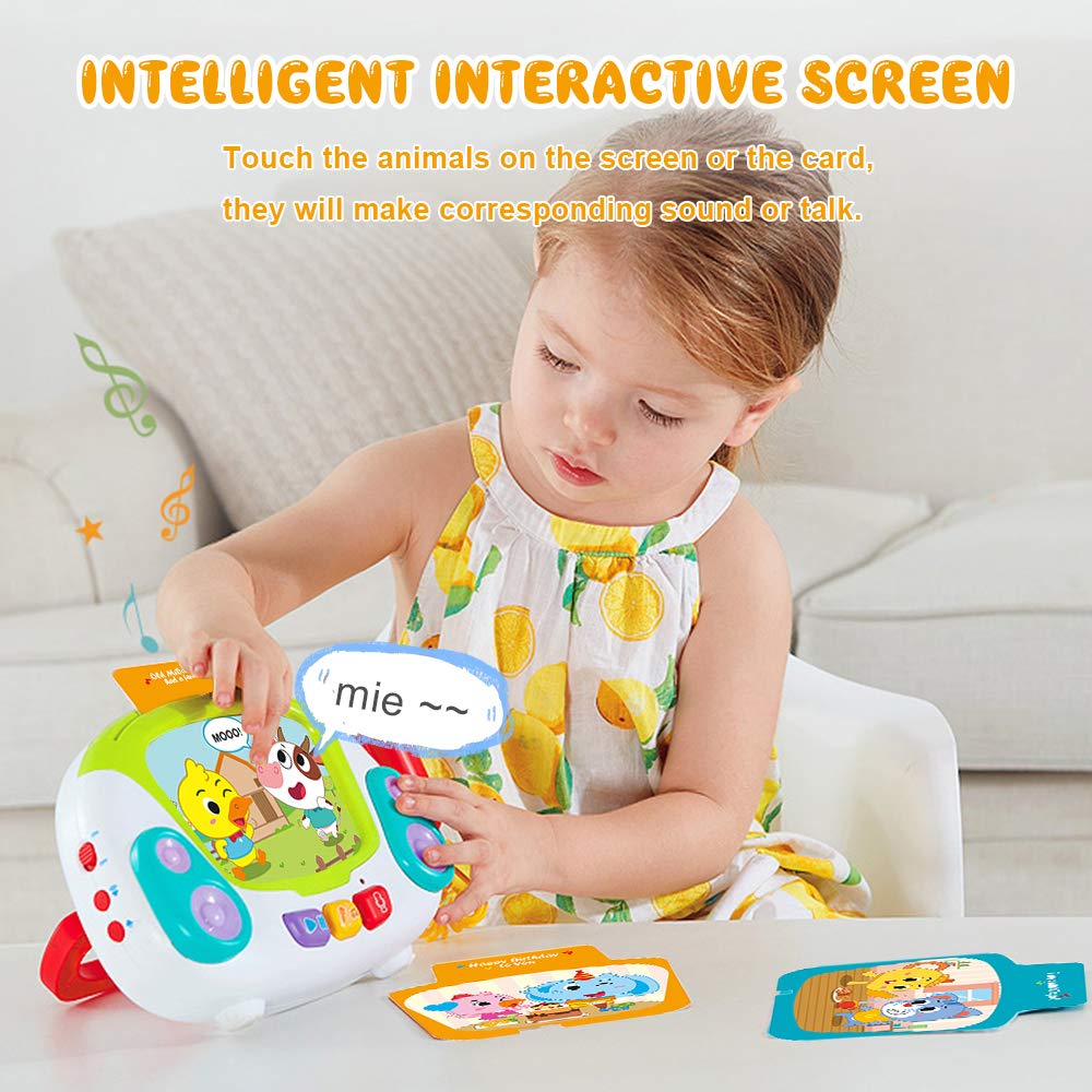 VATOS Musical Toys for Toddlers, Karaoke Singing Box Microphone Music Player with Recoding & Voice Changing Function Development Educational Einstein Toy for Baby Kid Infant Girls Age 2+ Year Old