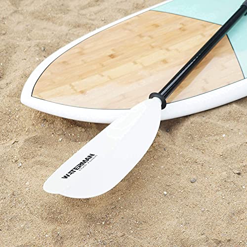 WONITAGO Kayak Paddle Premium Fiberglass Shafts with Reinforced Nylon Blades, Floating Oars for Kayaks, Adjustable 215-225 cm/85-90 Inches, White
