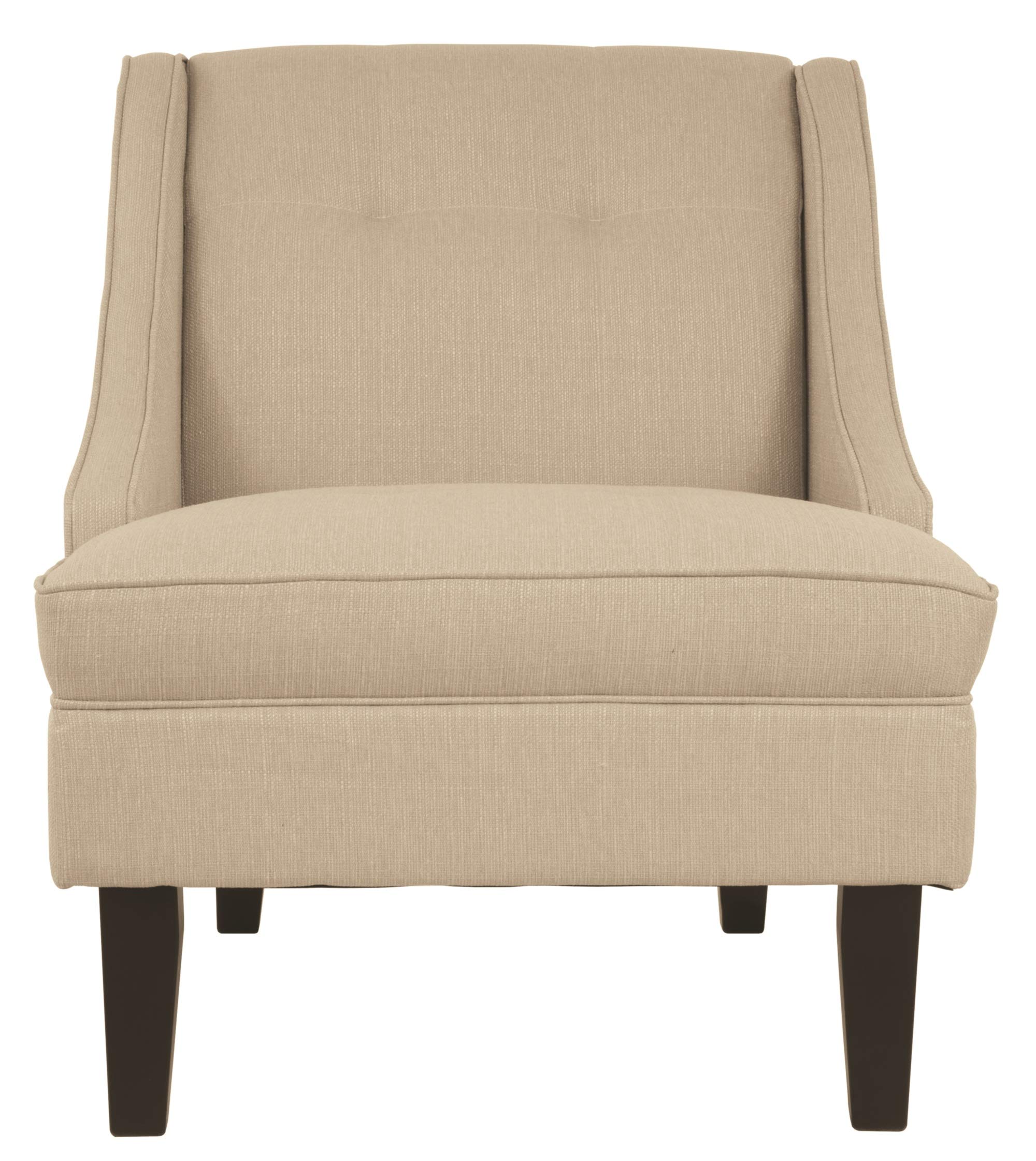 Signature Design by Ashley Clarinda Contemporary Tufted Wingback Accent Chair, Cream
