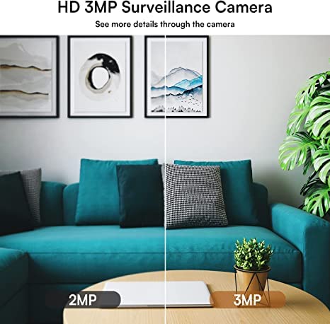 XVIM WiFi Light Bulb Camera, Pan/Tilt Wireless Indoor Camera, 3MP Light Bulb Security Camera with Night Vision, Human Detection & Live Alerts