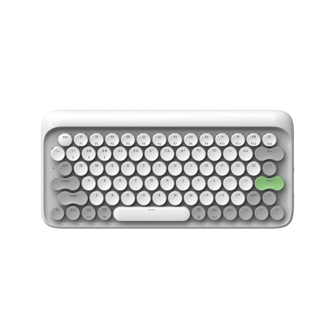 Wireless Mechanical Keyboard, LOFREE Four Seasons Mac Mechanical Keyboard with Gateron Blue Switch/White LED Backlit/Rechargeable Battery,Bluetooth Vintage Keyboard for MacOS,iOS,Windows,Android
