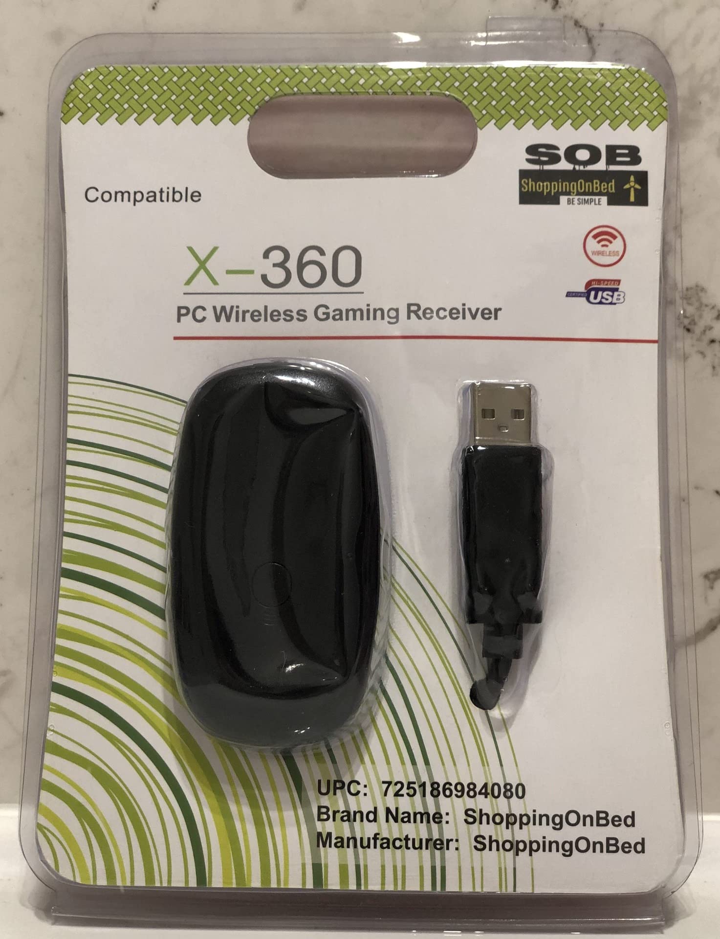 Wireless PC USB Gaming Receiver for Xbox 360