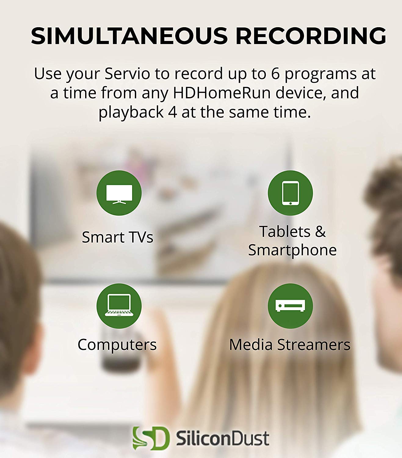 SiliconDust HDHomeRun Servio 2TB Expansion Adds 300+ Hours TV Recording (HHDD-2TB)