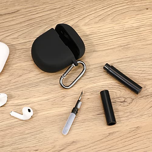 Silicone Case Cover for Bose Quiet Comfort Earbuds II, Anti-Lost Shockproof Protective Case Cover for Bose QuietComfort Earbuds II with Keychain Easy Carrying Replacement Case with Cleaning Pen