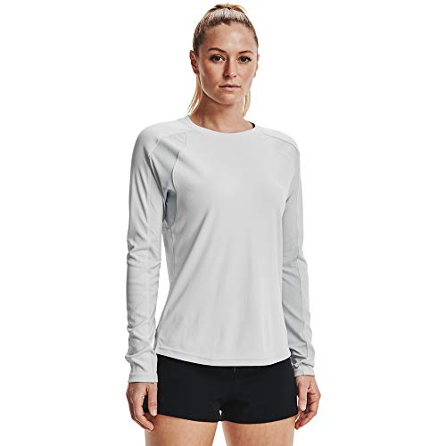 Under Armour Iso-chill Shore Break Long Sleeve T-shirt, Halo Gray (014)/White, XX-Large