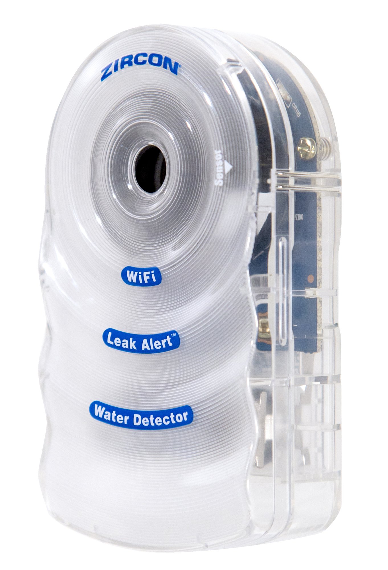 Zircon Leak Alert Wifi - Smart Electronic Water Detector Alarm with Email, Audio & Visual Alerts - Battery Included