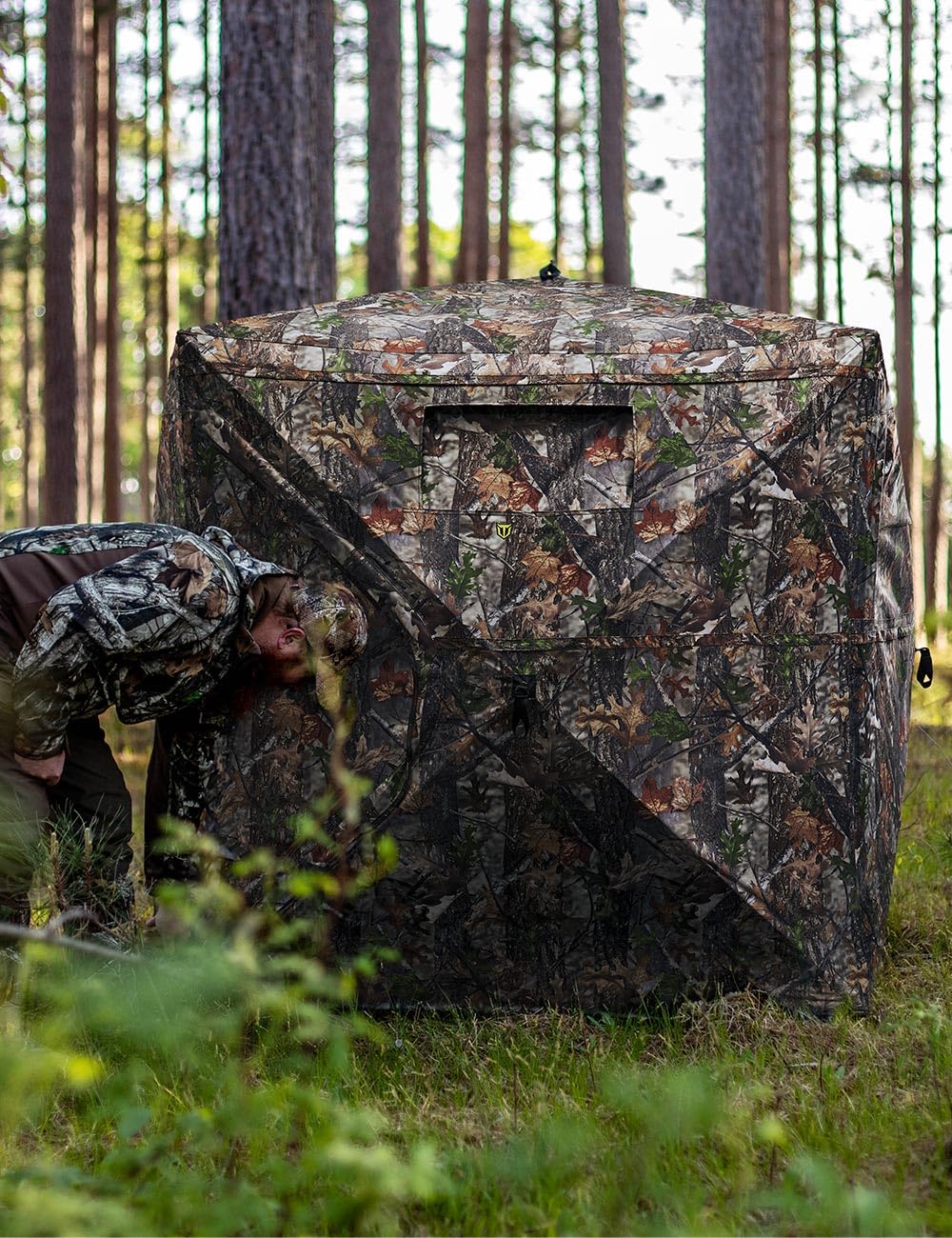 TIDEWE Hunting Blind See Through with Carrying Bag & Hunting Rangefinder with Rechargeable Battery 700Y