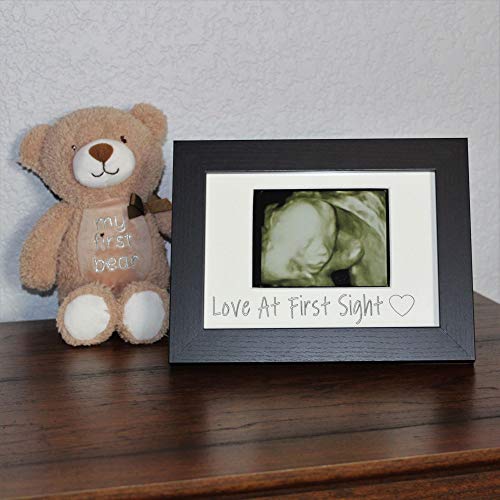 Trove Logic, Sonogram Picture Frame, Love at First Sight, Ultrasound Picture Frame, Gift for Expecting Parents, Gift for Grandparents