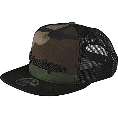 Troy Lee Designs Men's Signature Snapback Adjustable Hats,One Size,Army Camo