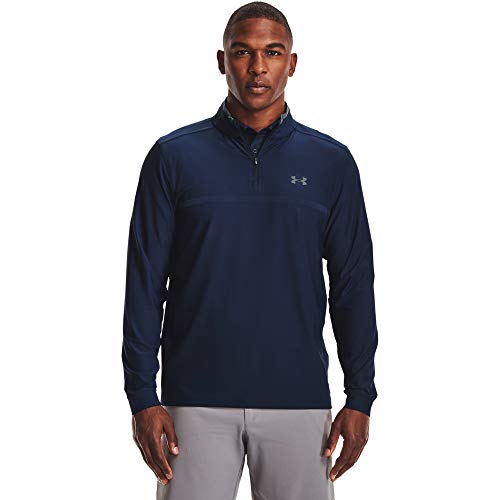 Under Armour Playoff 2.0 1/4 Zip T-shirt, Academy Blue (408)/Pitch Gray, Large