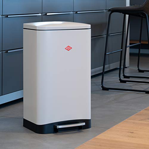WESCO 385731-87 TOWERKICK Kitchen Pedal Bin, Size: 15.0 x 13.9 x 26.0 inches (38 x 35.2 x 66 cm), Sand Mat
