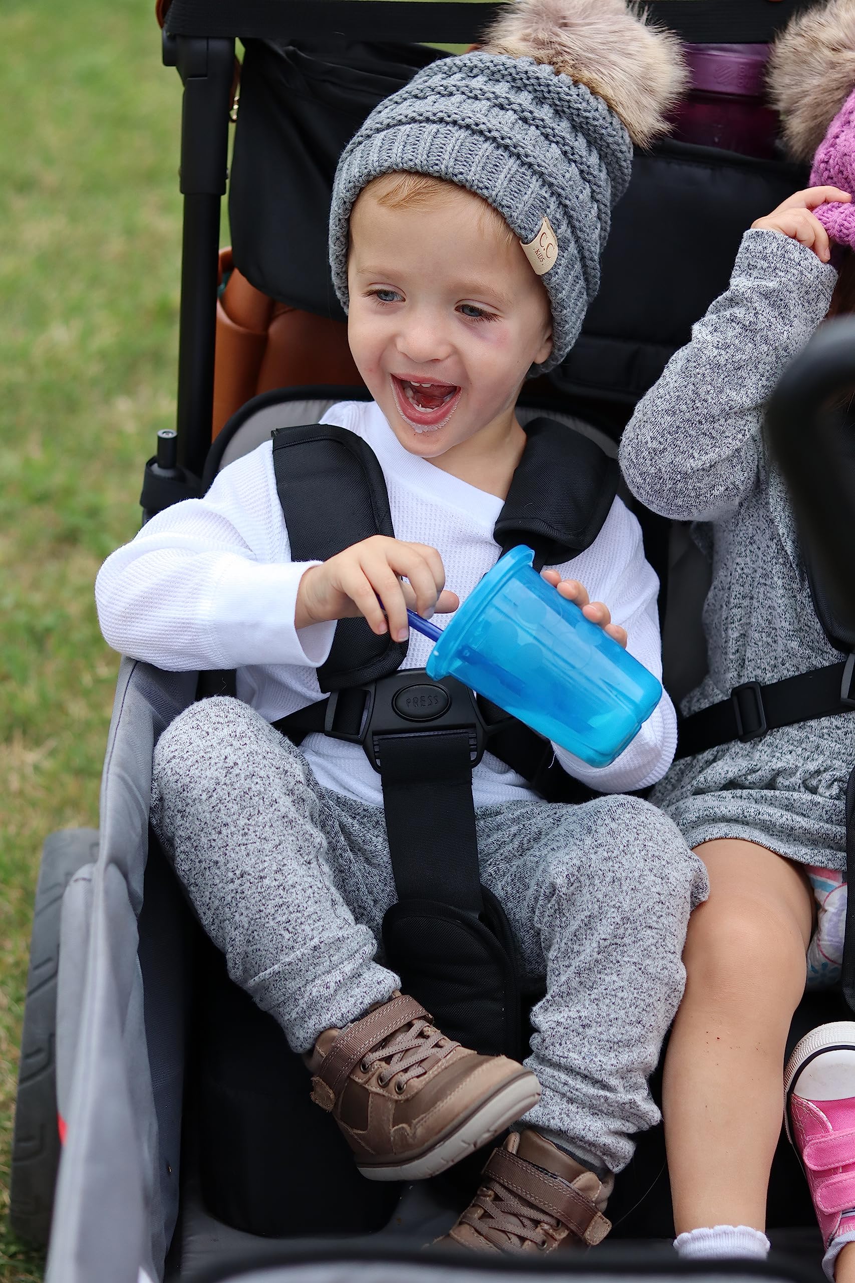 WONDERFOLD Stroller Wagon Foam Seat Cushion Booster Featuring 4 Inches of Extra Comfort and Height for Long or Bumpy Rides (2-Piece Set, Compatible with X4 Model Only)