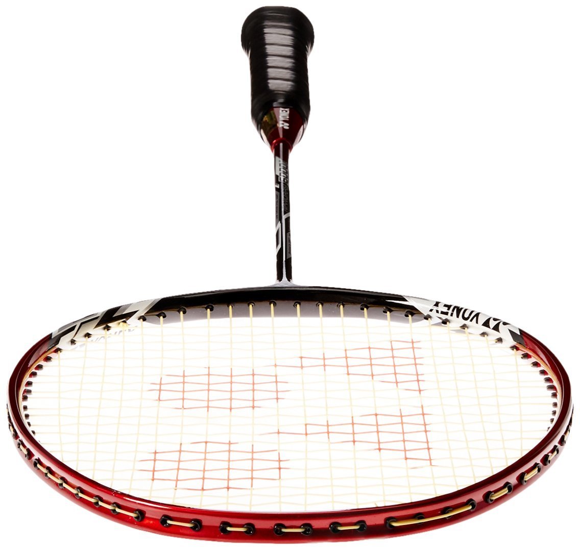 YONEX Badminton Racket Nanoray Series 2018 with Full Cover Professional Graphite Carbon Shaft Light Weight Competition Racquet High Tension Fast Speed Performance (NR7000I - White/Red, Pack of 1)