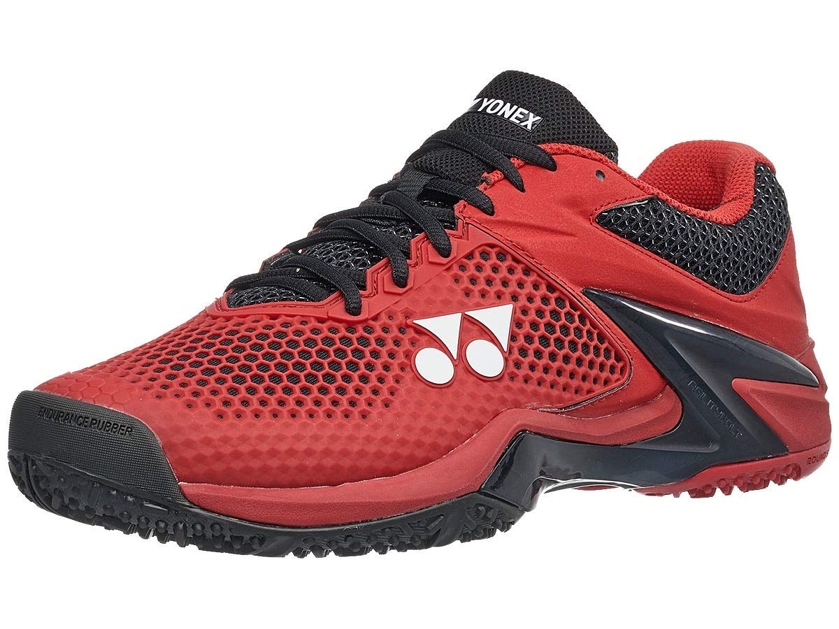 YONEX Power Cushion Eclipsion 2 Mens Clay Tennis Shoes 7.5 Red/Black D Medium