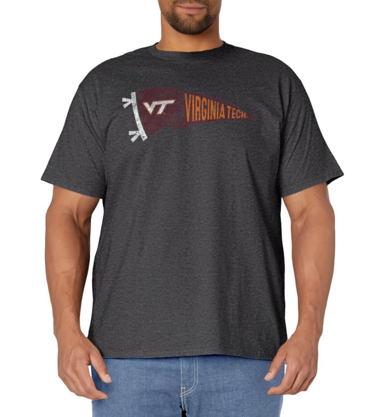 Virginia Tech Hokies Pennant Vintage Officially Licensed T-Shirt