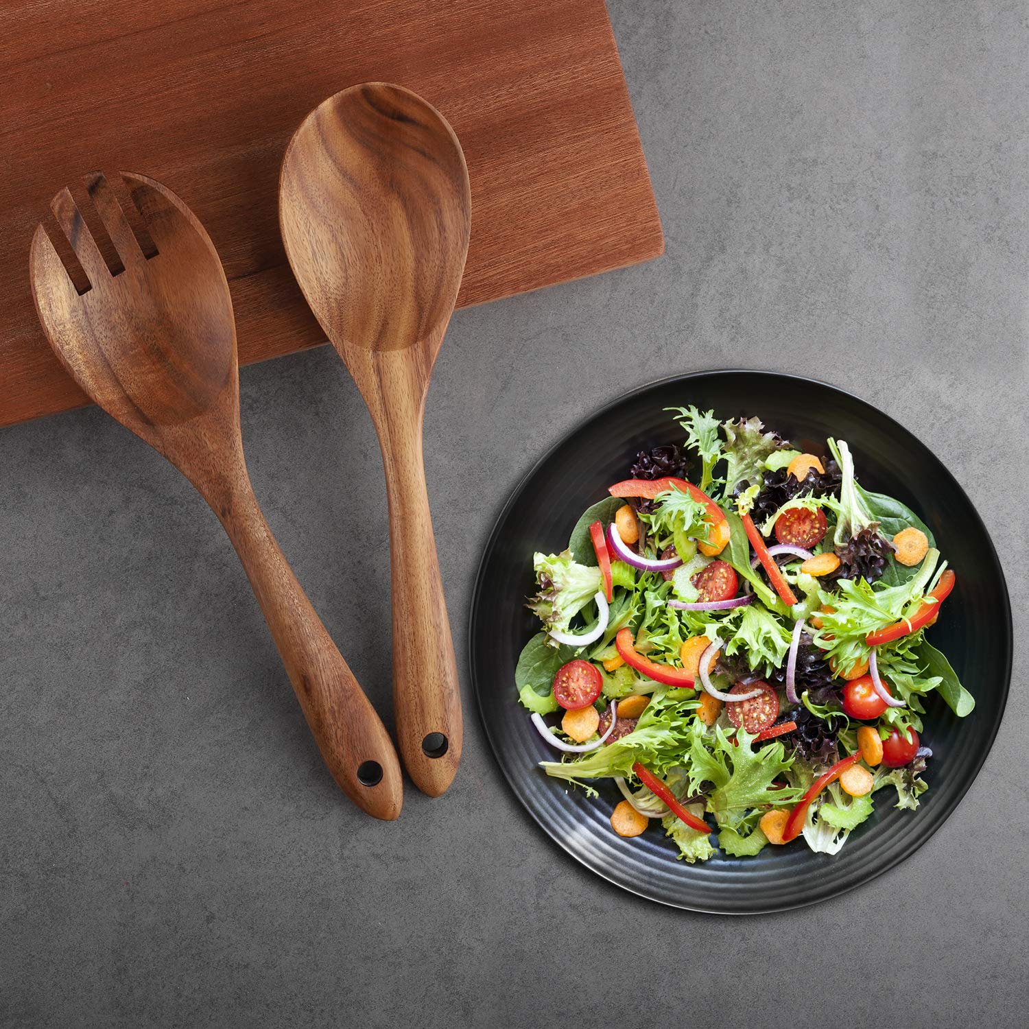 Wooden Cooking Utensil Set Kitchen Utensils Set Non-stick Pan Kitchen Tool Wooden Cooking Spoons and Spatulas Wooden Spoons for cooking salad fork