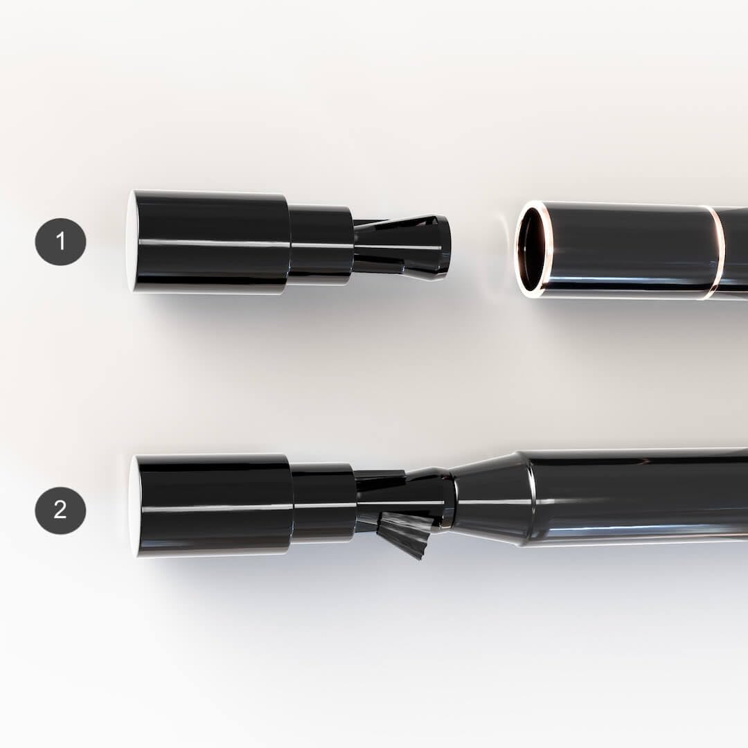 WOWCOMBO Ultimate Waterproof Eyeliner Pencil with Built-in Sharpener - Smudge-Proof - Long Lasting - Stays On All Day - Creates Bold & Defined Lines - Eye Makeup for All Ages & Skin Types (BLACK)