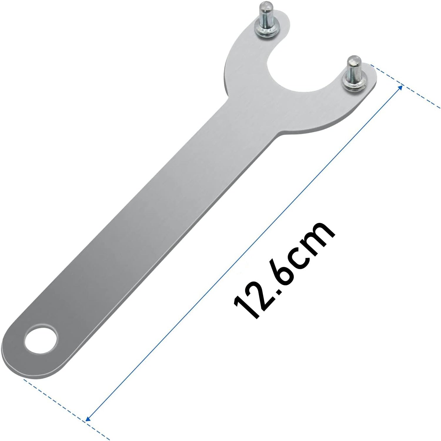Totowood 7PCS Grinder Flange Angle Wrench Spanner Metal Lock Nut,1PCS Angle Grinder Wrench, 6PCS Flange Nuts,Compatible with Dewalt Bosch Black Decker Ryobi Makita(5/8"-11 threaded shaft)