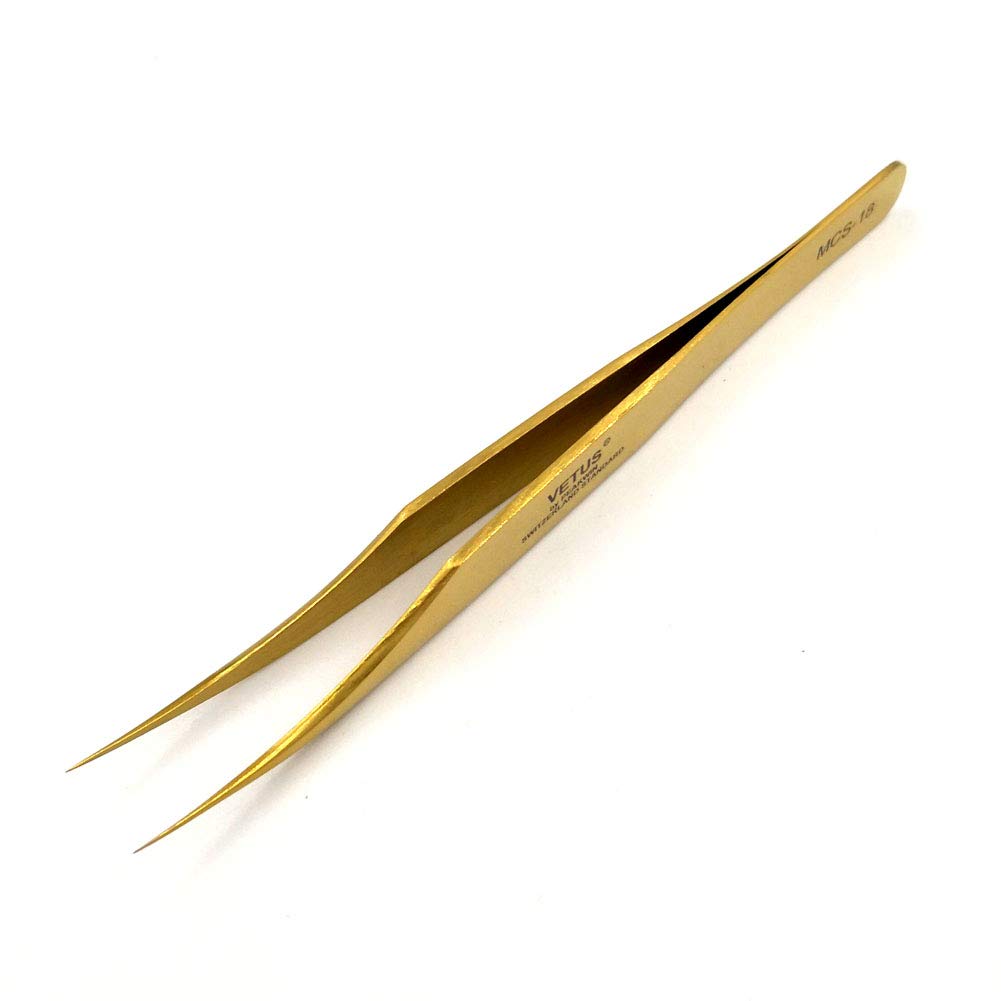 Vetus MCS Makeups Tweezers for Beauty Eyelashes Grip Picking Selection Works (MCS-18)
