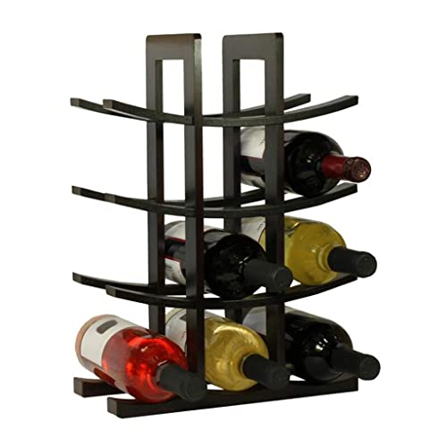WENLII Wooden Wine Rack 12 Bottles Bar Kitchen Dining Room Storage Wine Rack Home Countertop Wine Rack