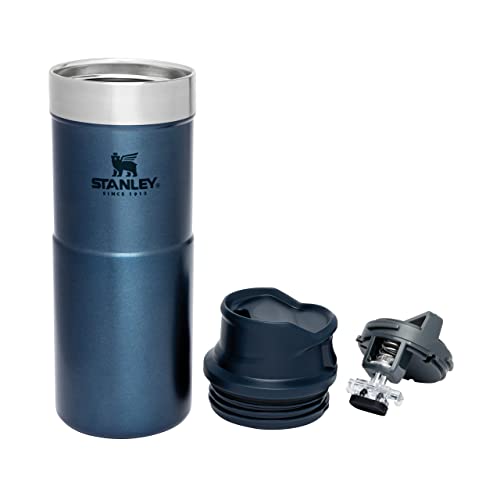STANLEY Trigger Action Travel Mug 0.35L - Keeps Hot For 5 Hours - BPA-Free - Thermal Mug For Hot Drinks - Leakproof Reusable Coffee Cup - Dishwasher Safe - Nightfall