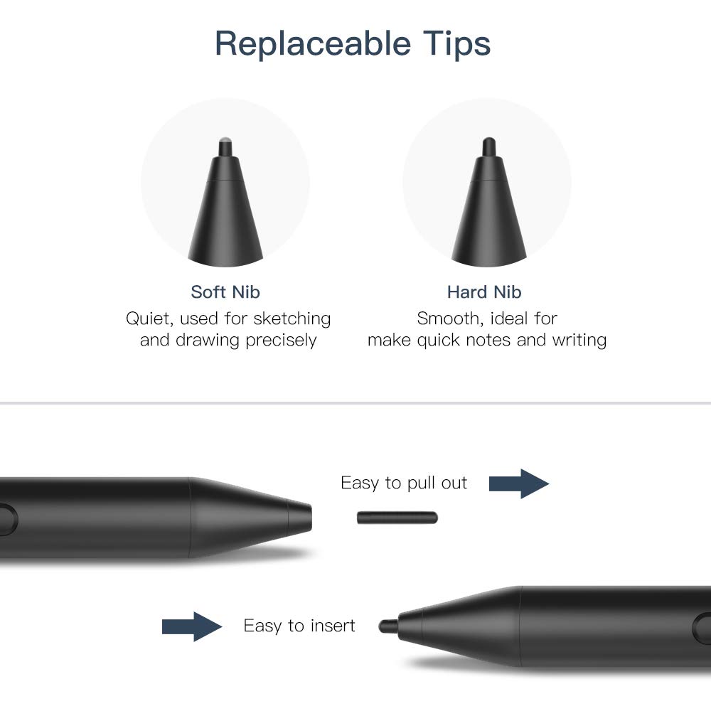 TiMOVO Pen for Surface, Stylus Penfor Surface Pro 8/7+/X/7/6/5/4/3,Surface Go 3/Go 2/Go/3,Surface Laptop 4/3/2/1,Surface Book/Studio/Duo, 1024 Level Pressure, Black