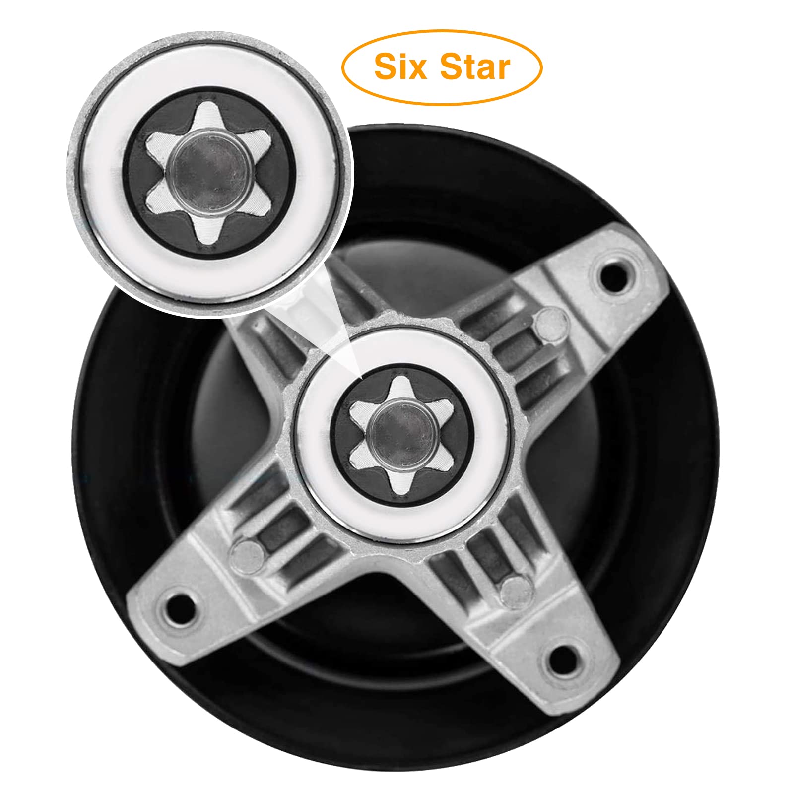 UP2WIN 918-04822B Spindle Assembly Compatible with Craftsman Cub Troy Bilt Pony Bronco 42" Mower Deck Tractor Riding Mower, Come with All The Mounting Hardware Including Threaded Bolt