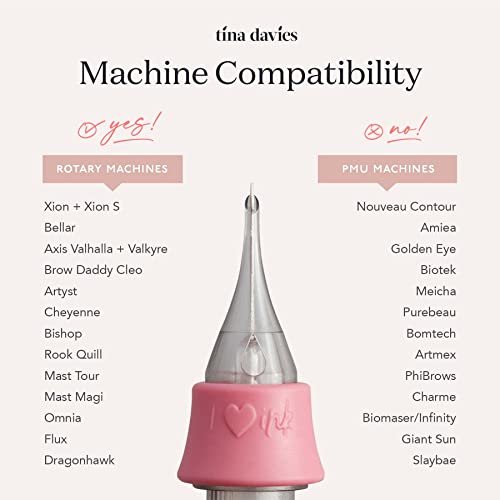 Tina Davies 1RLLT for Lips, Brows, Eyes, and Areolas, Pack of 10, 0.25mm 1RL