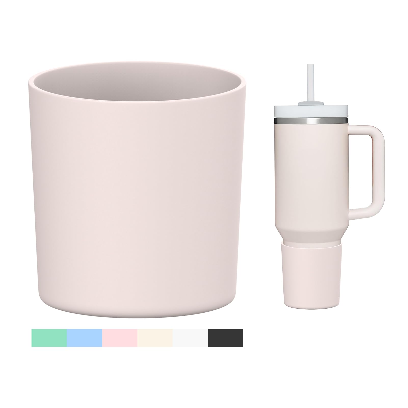 WUQID Higher Silicone Boot Compatible with Stanley Quencher H2.0 40oz 30oz 20oz & IceFlow Flip 30oz 20oz,Fit Same Diameter 20oz-40oz Tumbler Cups Anti-Slip Bottle Bottom Sleeve Cover