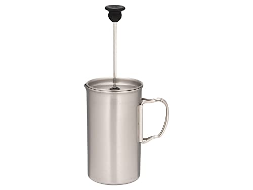 Snow Peak Titanium French Press - Ultralight Coffee Maker for Camping, Backpacking & Hiking - Camping Cookware Essential for Coffee Anywhere