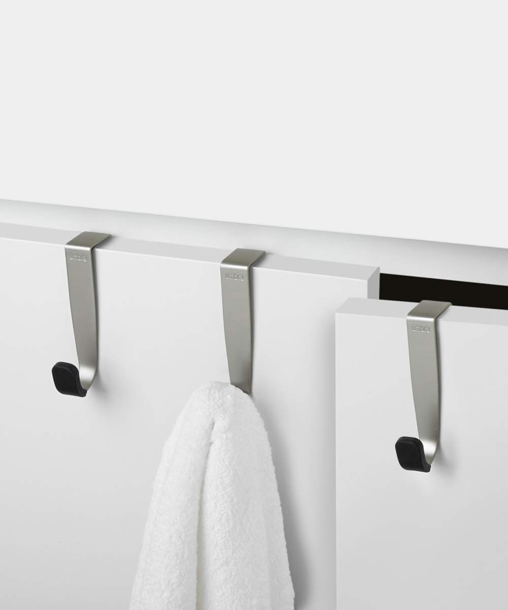 Umbra Schnook Over The Cabinet Hook 3 Pack, Black/Nickel