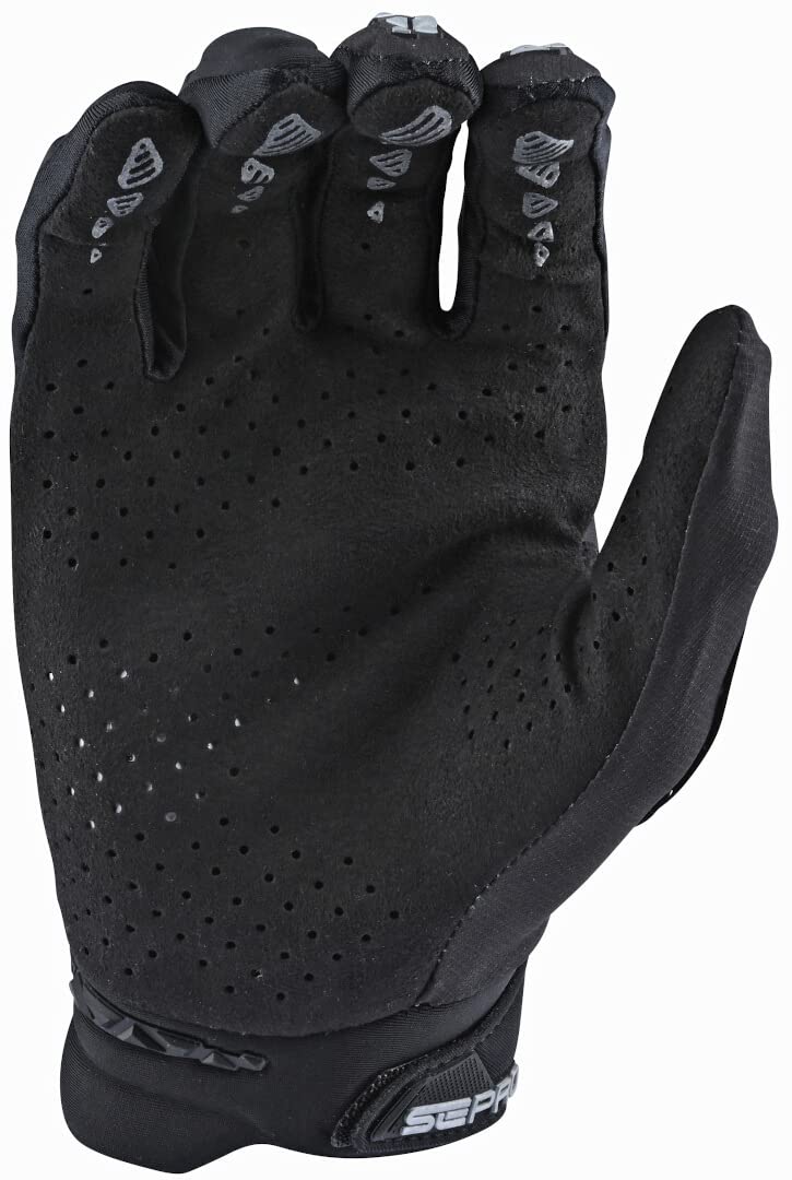 Troy Lee Designs Motocross Motorcycle Dirt Bike Racing Mountain Bicycle Riding Gloves, SE PRO Glove (Black, Medium)