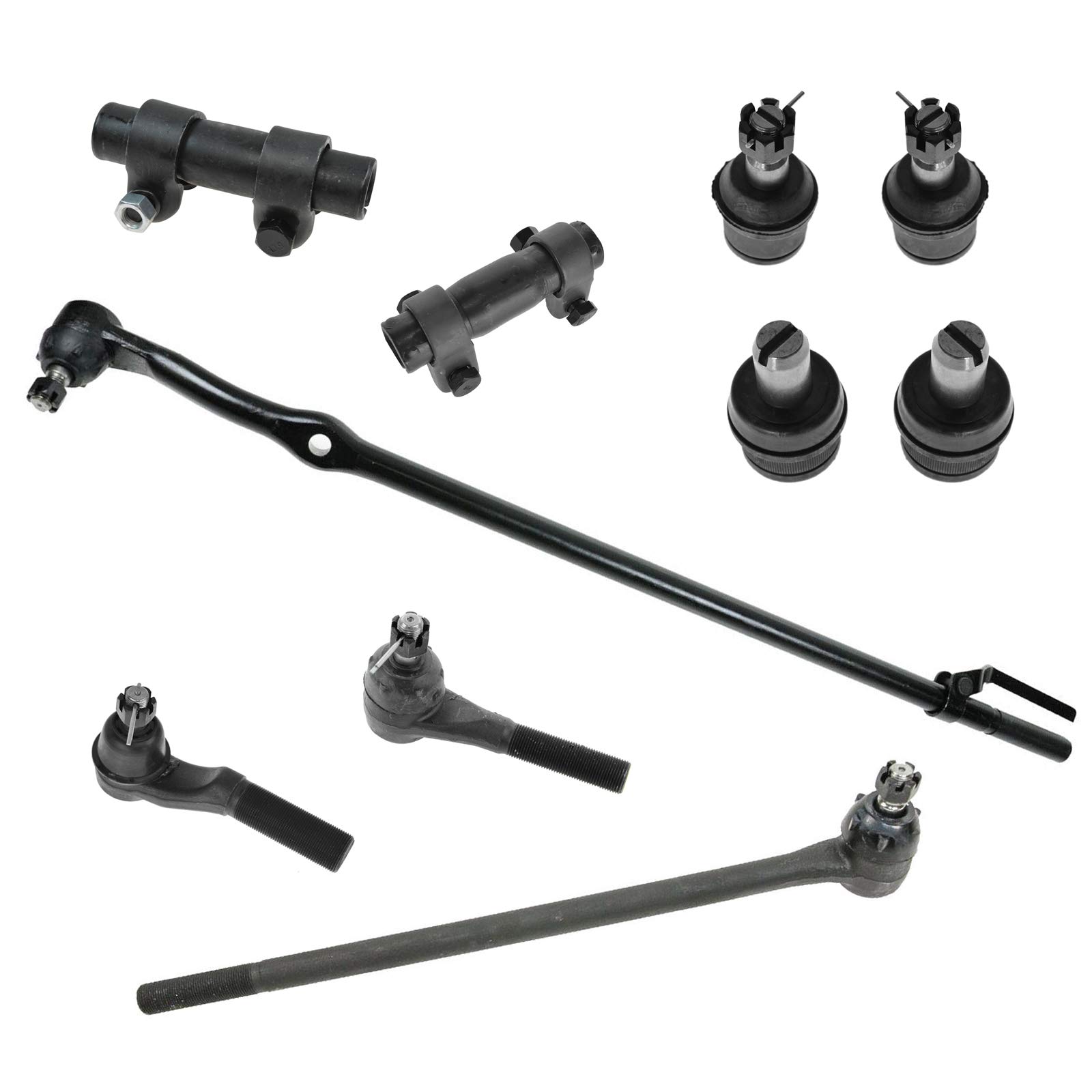 TRQ Front Ball Joint Tie Rod End Steering Suspension Kit 10pc for F250 F350 RWD