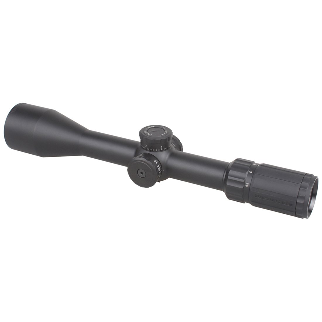 Vector Optics Marksman 4.5-18x50mm 1/10 MIL Hunting Riflescope with MP Reticle, Free 30mm Tactical Mount Rings, Lens Covers and Honeycomb Sunshade (Matte Black)