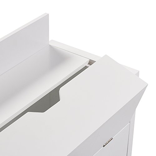 Versanora Raduno Side Table w/Wine rack, White