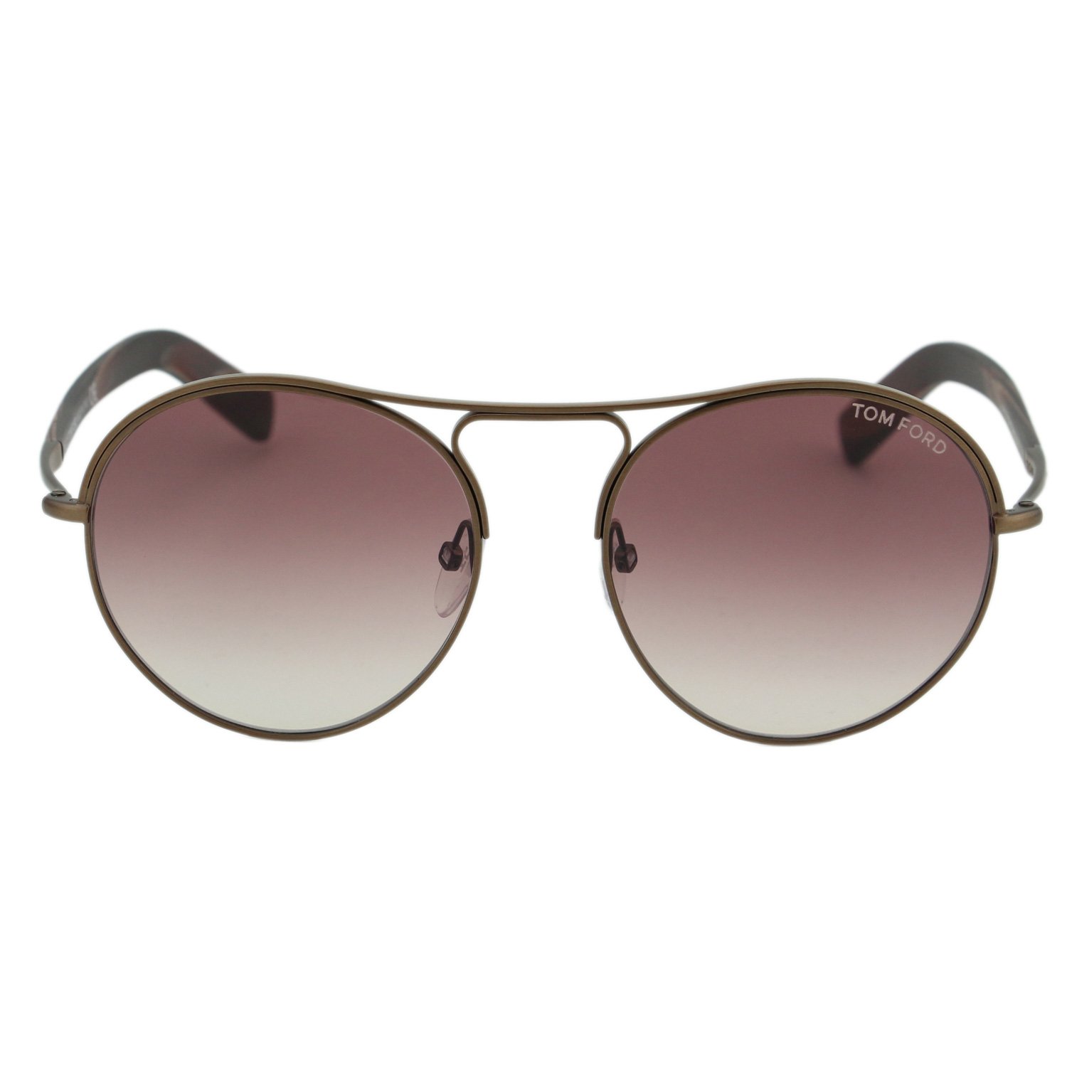 Tom Ford Gradient Bordeaux Round Sunglasses FT0449-49T