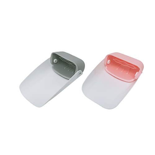 TTLXRL MOOZON Faucet Extender 2 Piece Set, Grey/Pink