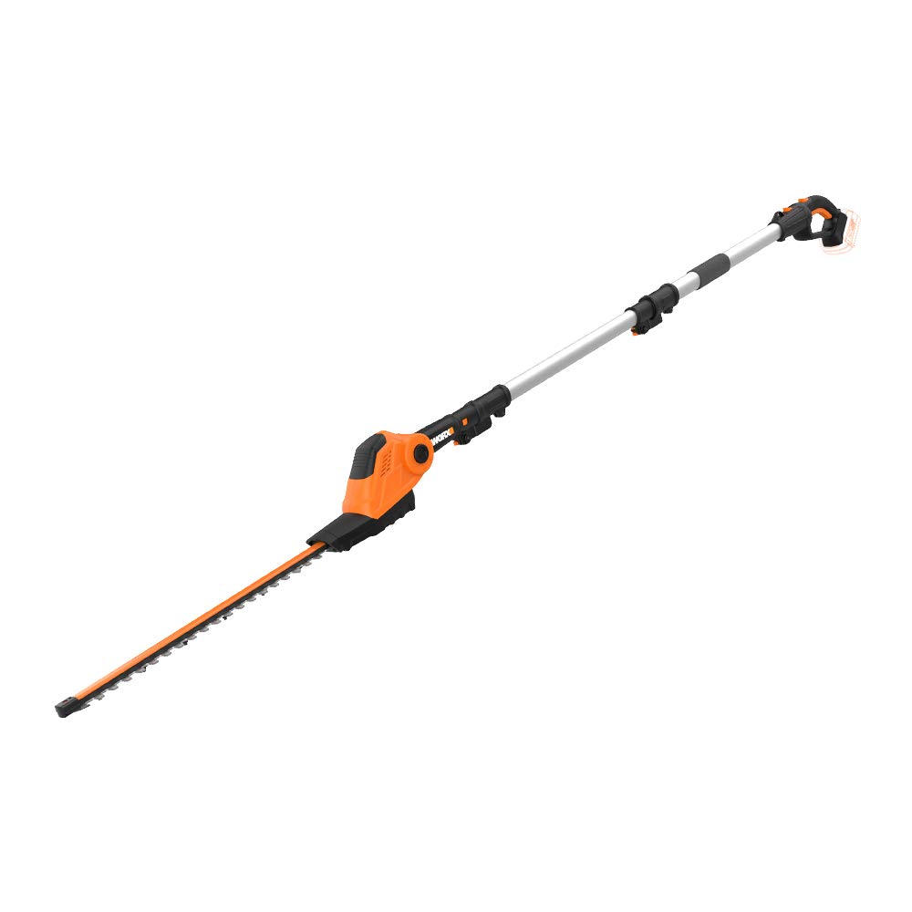 Worx WG252.9 20 V 20" Cordless Hedge Trimmer, Reach Up to 12 Inch, Extended Pole, 180° Rotation Head, PowerShare â Tool Only