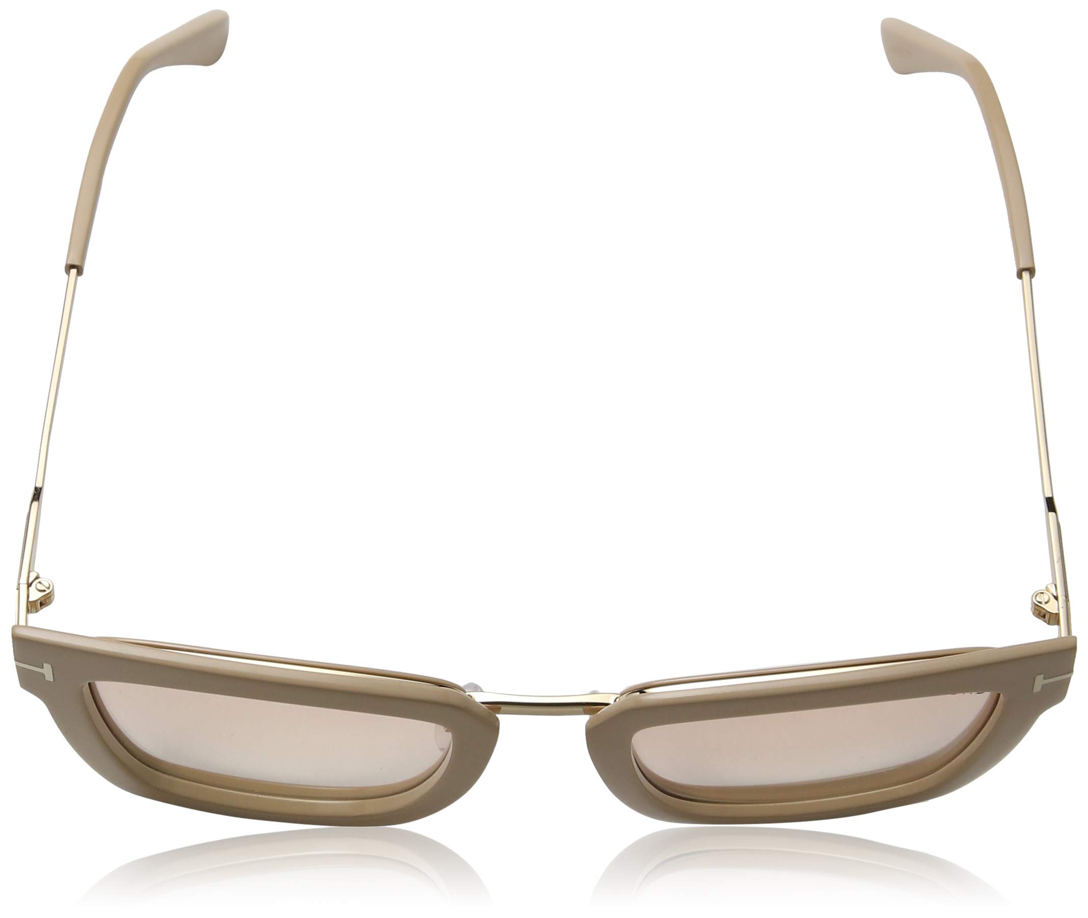 Tom Ford Square Sunglasses TF573 Lara-02 74F Powder Pink/Gold 52mm FT0573