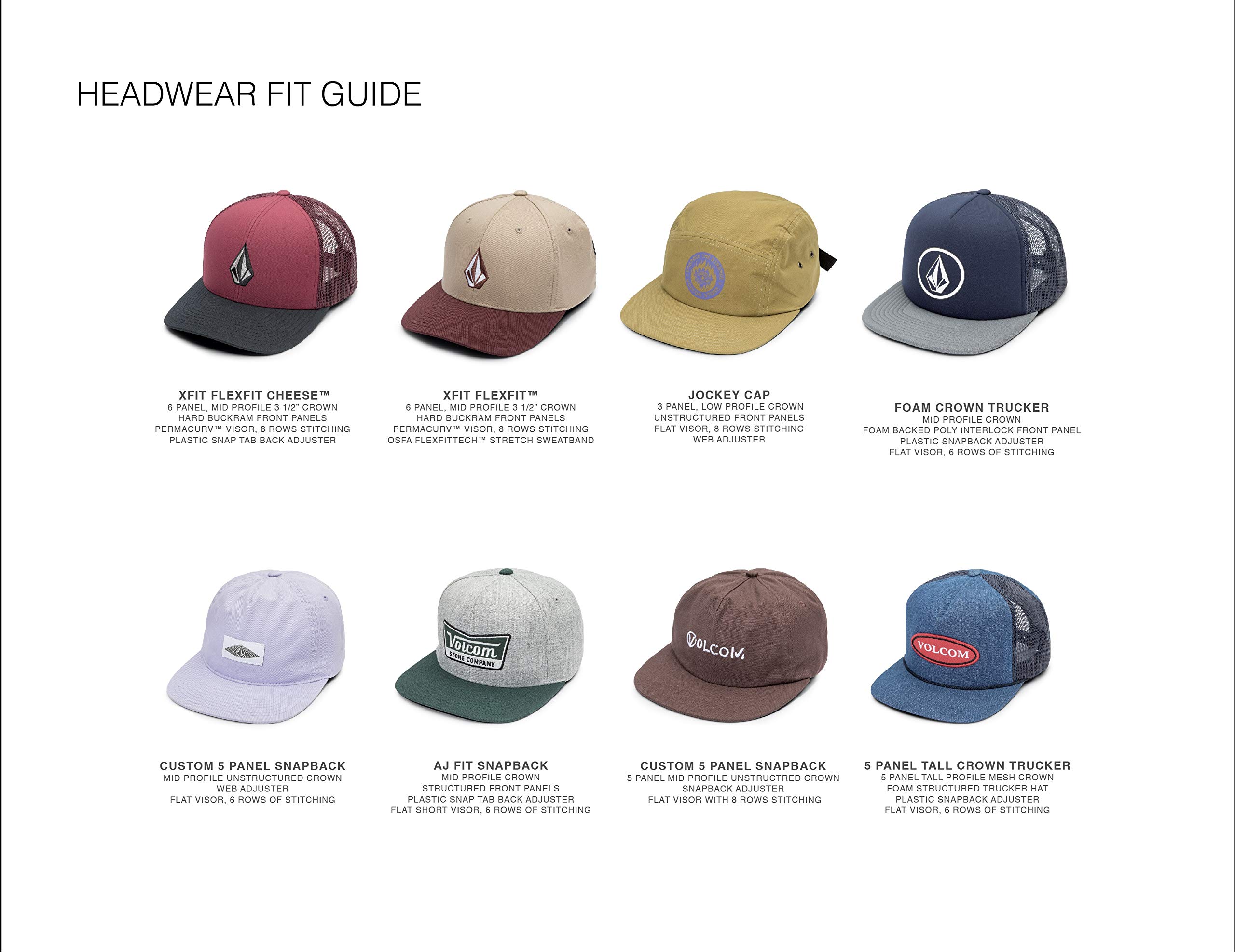 Volcom unisex adult Full Stone Flex Fit Baseball Cap, Grey Vintage, Large-X-Large US