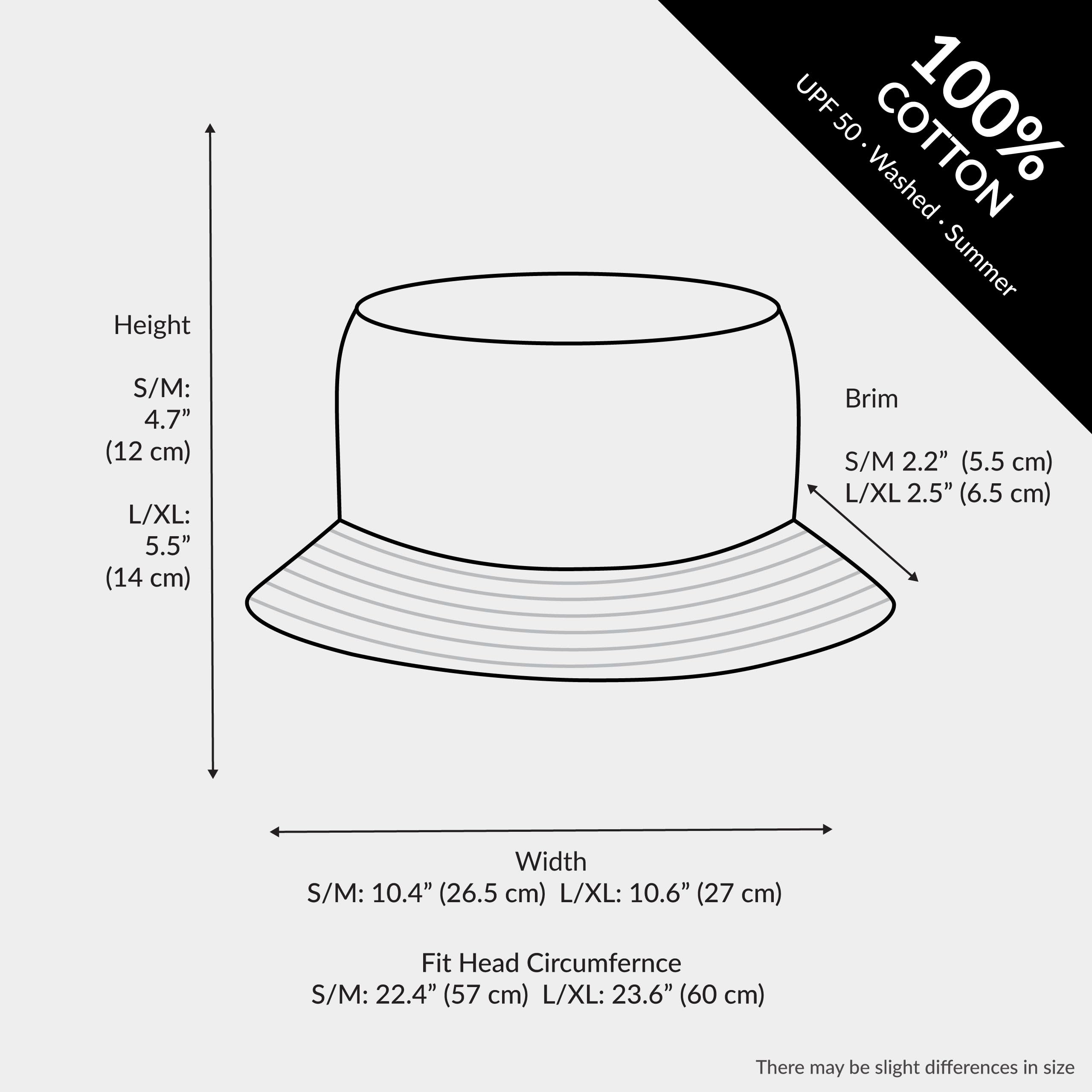 The Hat Depot 300N Unisex 100% Cotton Packable Summer Travel Bucket Hat (L/XL, White)