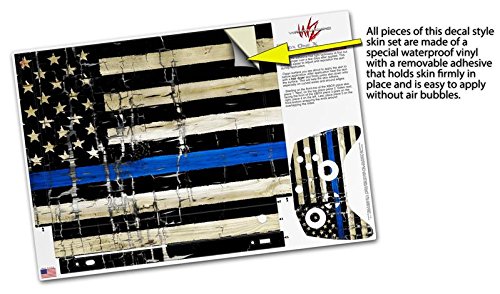 WraptorSkinz Decal Vinyl Skin Wrap Compatible with Xbox One X Console and Controller - Painted Faded Cracked Blue Line Stripe USA American Flag