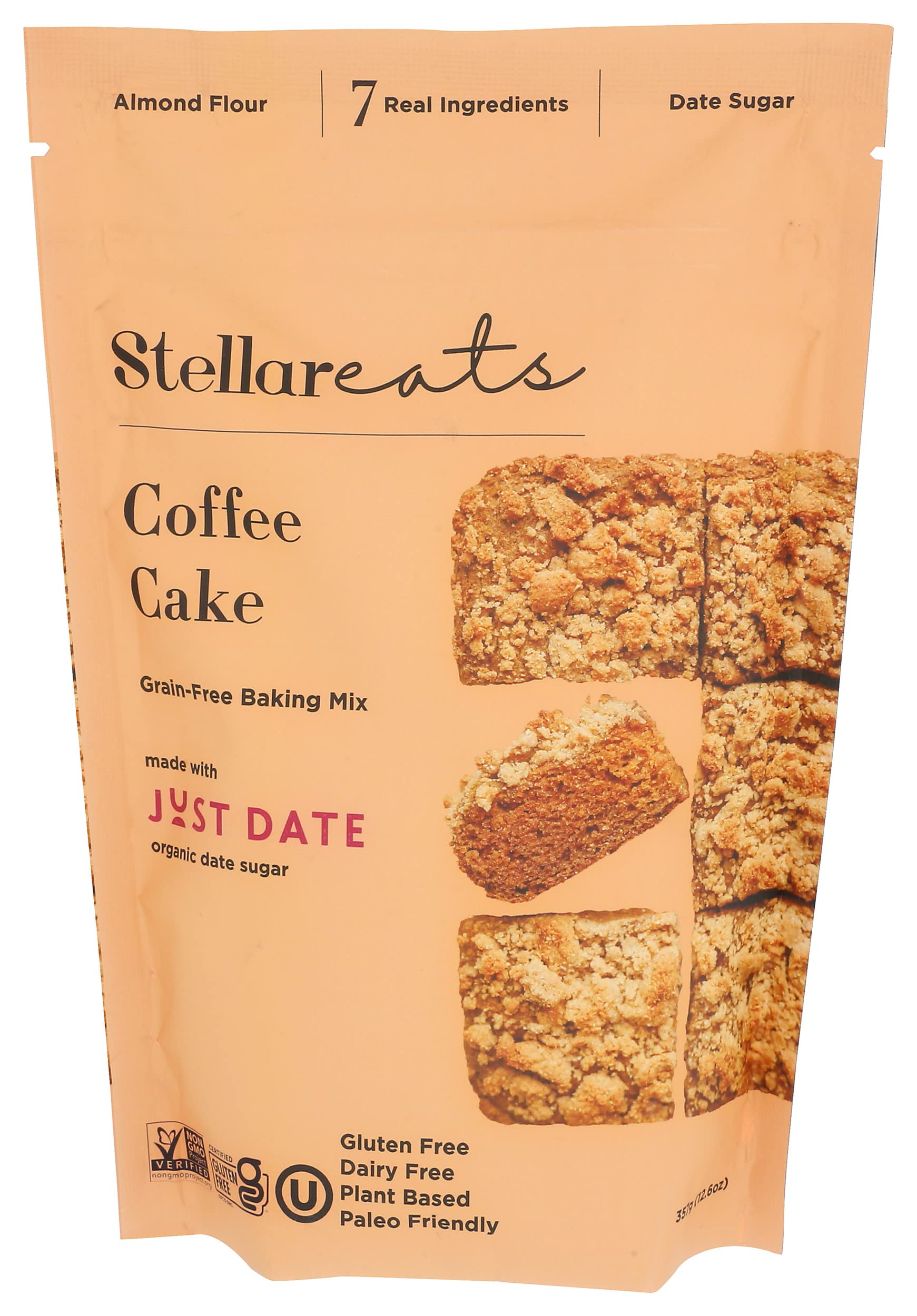 Stellar Eats Coffee Cake Mix, 12.6 oz, 1 Pack - Grain Free, Gluten Free, Dairy Free, Plant Based, Paleo Friendly, Certified Kosher
