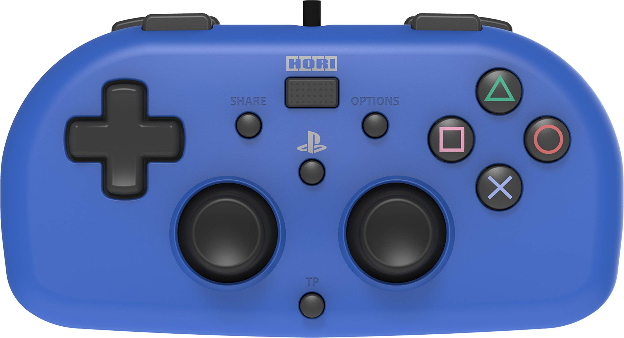 Wired Mini Gamepad for Kids - Playstation 4 Controller - Officially Licensed (Blue) (Renewed)
