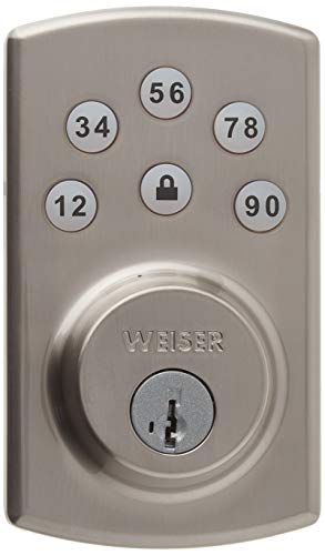 Weiser Ged1460x15 Satin Nickel Keypad Lock with SmartKey Re-Key Technology
