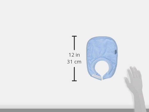 Tommee Tippee Closer to Nature Comfi-Neck Baby Bib with Padded Collar, Reversible – Blue Chevron, 2 Count
