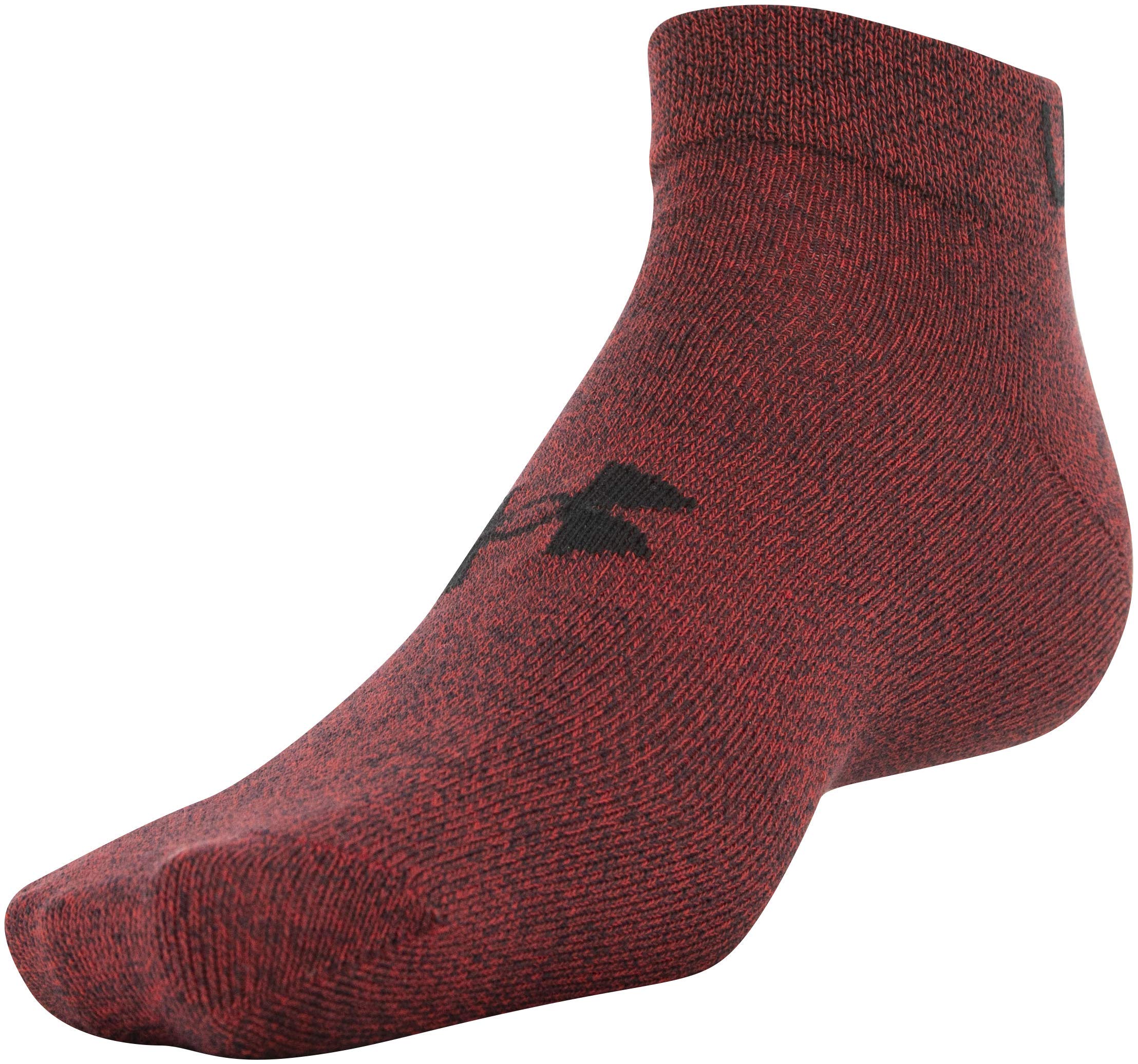 Under Armour Men's Essential Lite Low Cut Socks, 6-Pairs , Red/Pitch Gray , Large