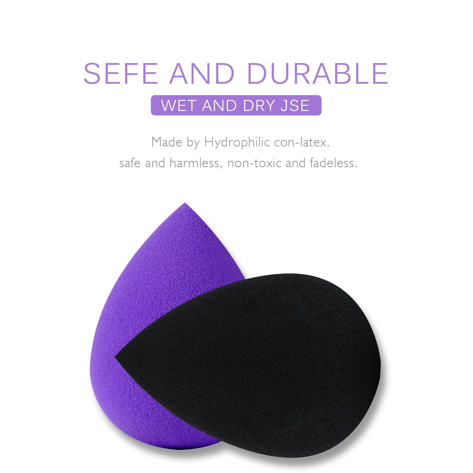 YEOTWIN Makeup Sponges Set Blender Beauty Cosmetics Tool Flawless Facial Powder Puff Foundation Sponge (003)