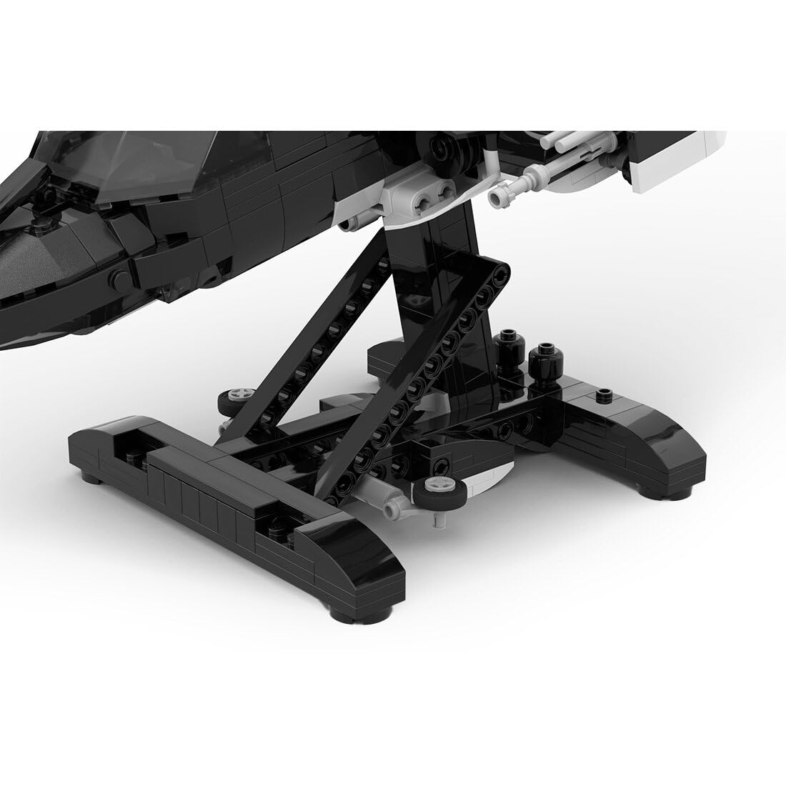 Vortix Military Helicopter Building Blocks Set, WW2 Airwolf Gunship Model Bricks Kit, Plane Construction Toys for Kids and Adults (1039PCS)
